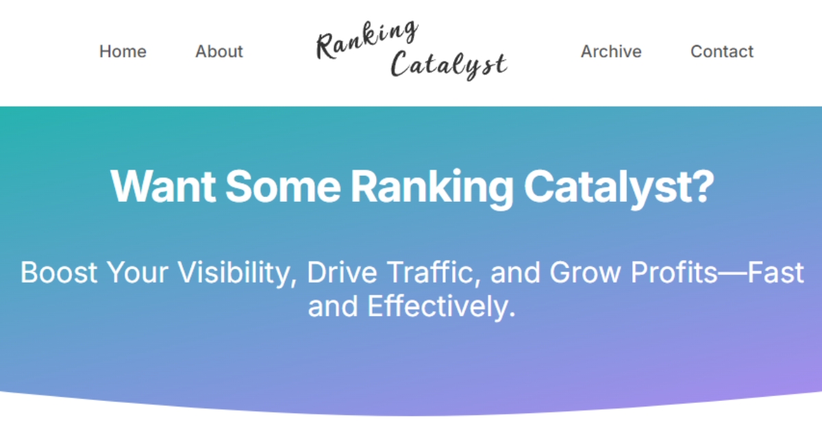 Ranking Catalyst